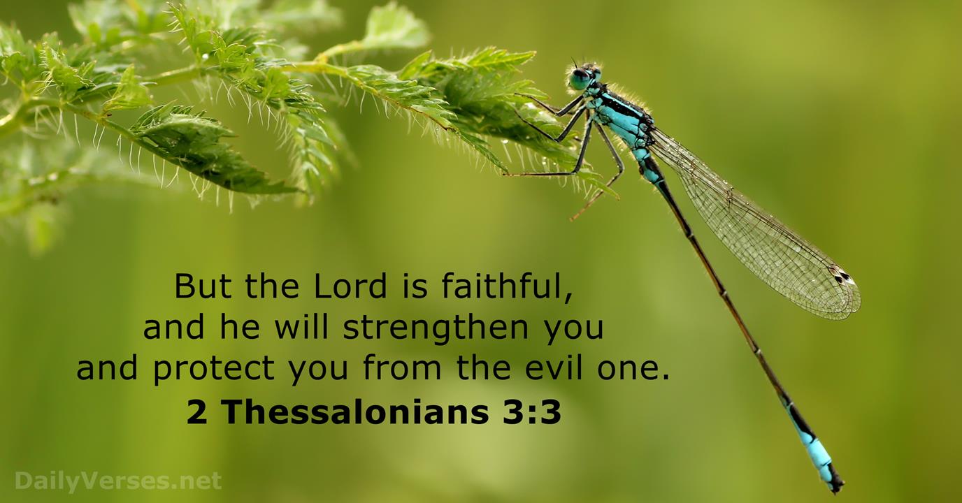 2 Thessalonians 3:3 NKJV - Daily Devotional In Christ 2 Thessalonians 3:3 NKJV - Daily Devotional In Christ