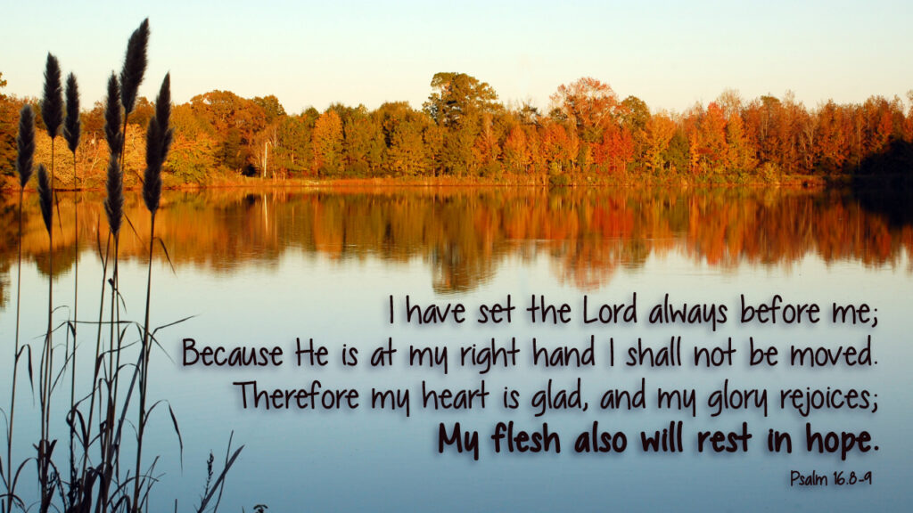 Psalms 16 8 9 Daily Devotional In Christ