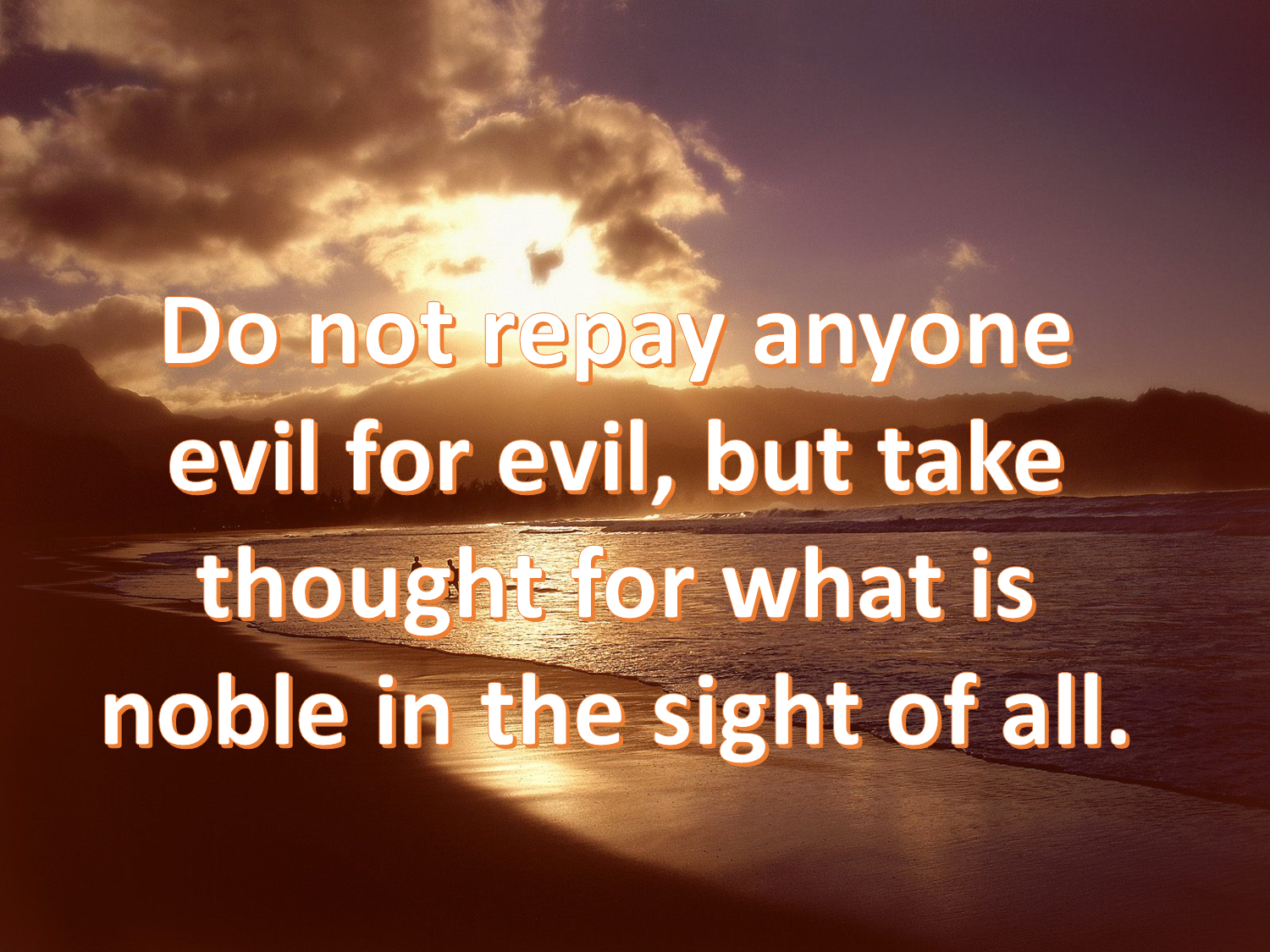 Romans‬ ‭12:17‬ - Daily Devotional In Christ