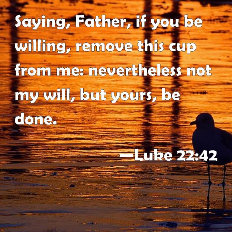 Luke 22 42 Daily Devotional In Christ